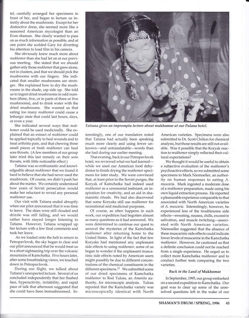 The Big Media Blog » Shaman’s Drum: “In Search of Mukhomor, the ...